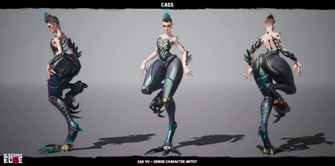 角色CASS 《Bleeding Edge》（嗜血边缘） Ninja Theory公司游戏 分别来自 MARCO TEIXEIRA ...