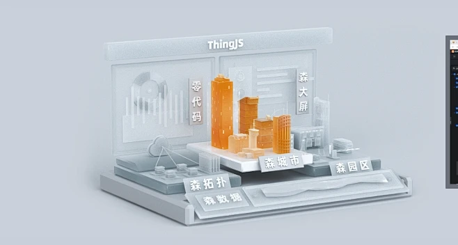 ThingJS - 物联网3D可视化开发平台 - 数字孪生可视化平台-花瓣网