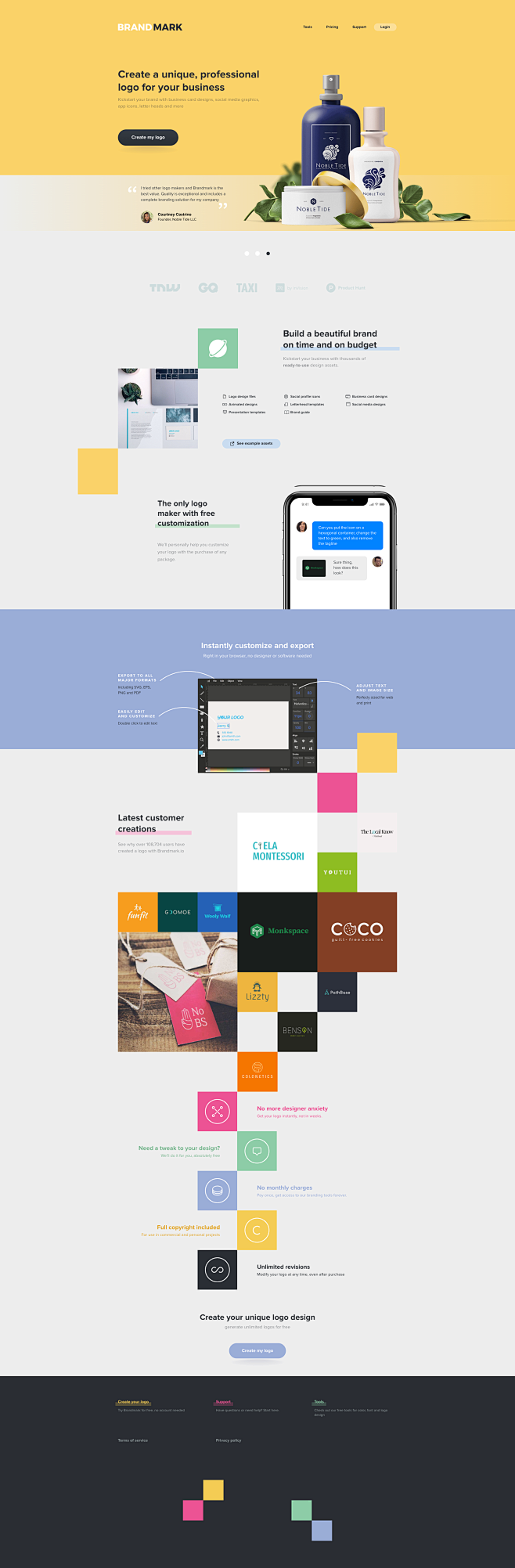 Brandmark Logo Maker - the most advanced AI logo design toolpng