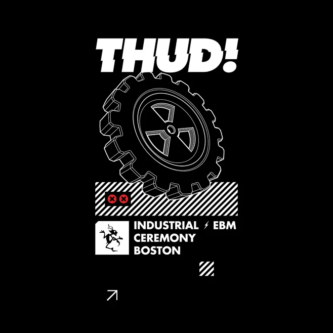THUD T-shirt Design-花瓣网