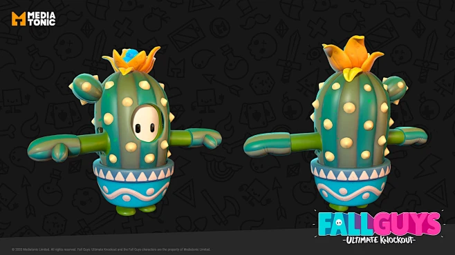 Fallguy-Cactus-花瓣网