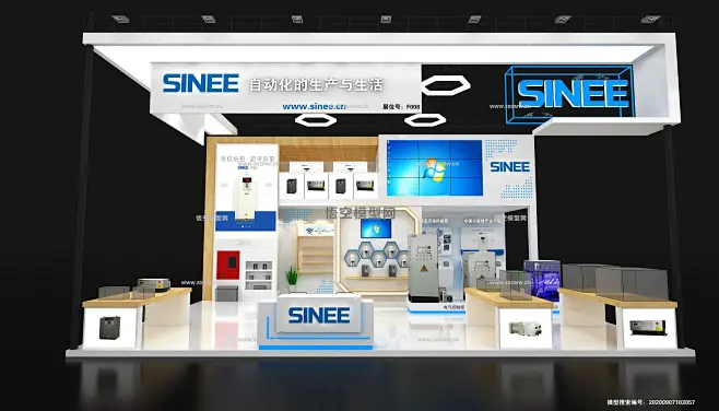正弦电气SINEE,3D展模网图片_双层设计通用版图片素材-花瓣网