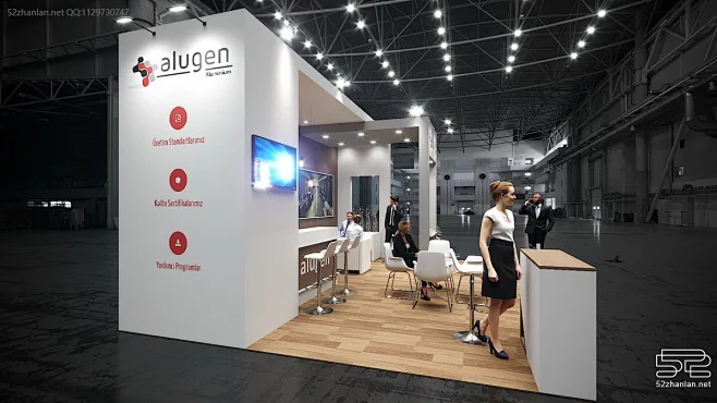 【Alugen】展台设计分享 – 52展览设计-花瓣网