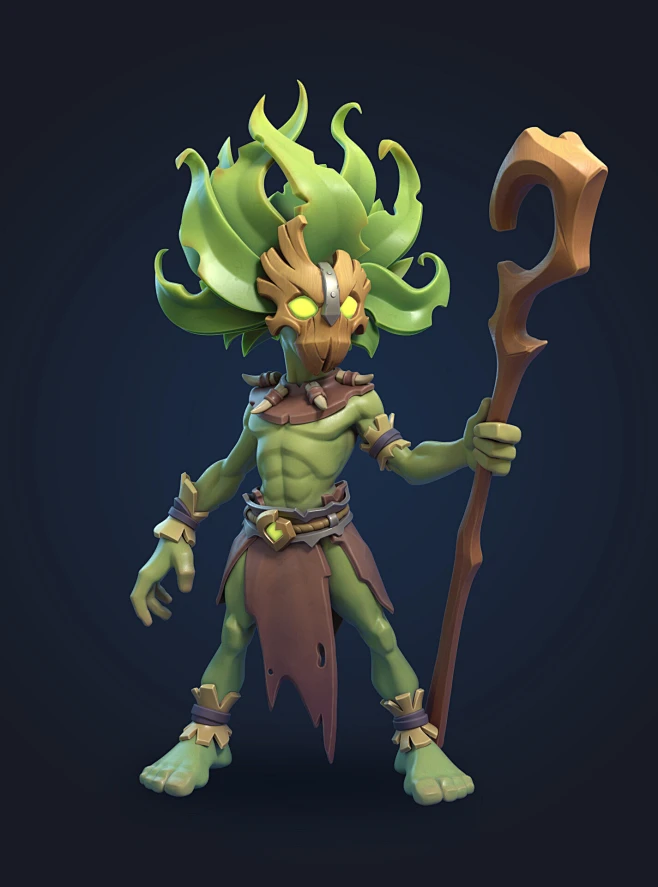 Ti-pche》, Junsheng Xu : Recently try to make stylized characters. First ...