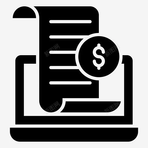 在线账单银行单据数字发票 银行 icon 图标 标识 标志 UI图标 设计图片 免费下载 页面网页 平面电商 创意素材-花瓣网