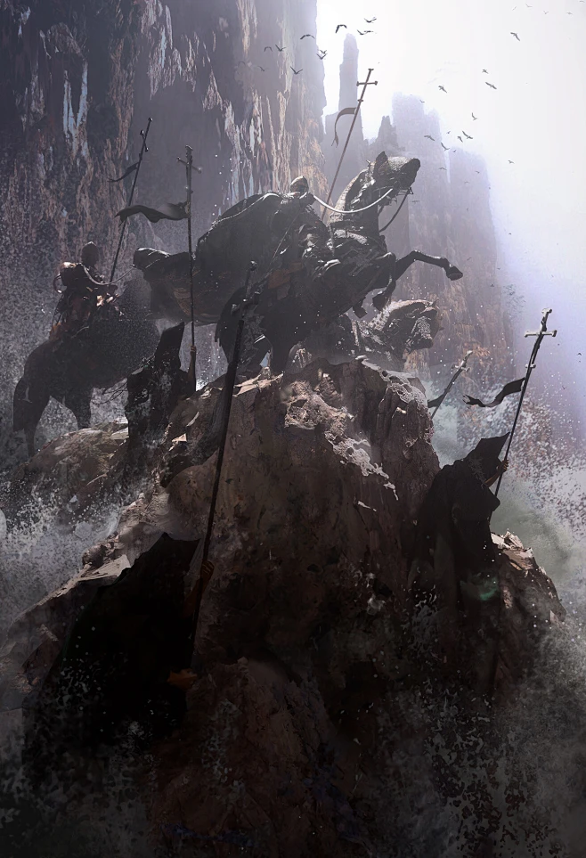 horse cliff -花瓣网