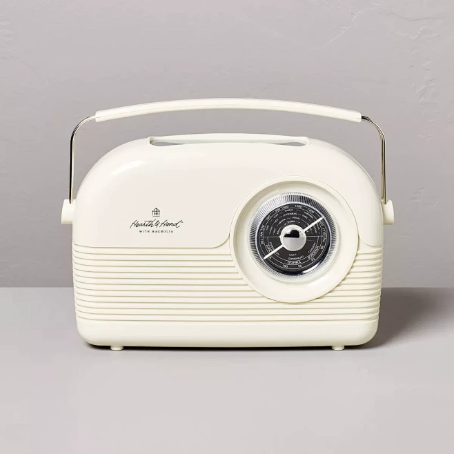Portable AM/FM Bluetooth Radio Cream - Hearth &38 Hand™ with Magnolia ...