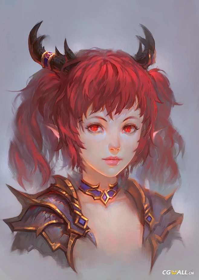 龙族 萝莉头像设定_CGwall原画网-花瓣网