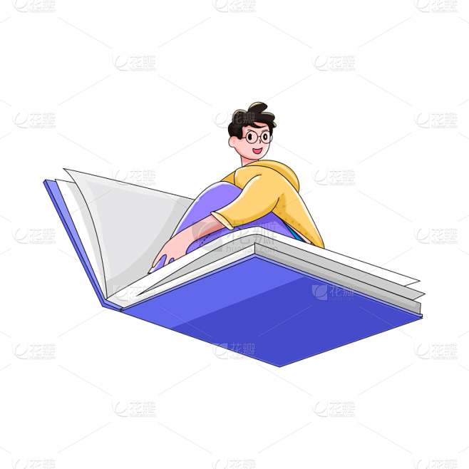 卡通风教育培训男生氛围元素