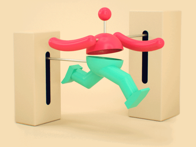 #3D场景 #GIF动效 #建模渲染 #三维立体 #小动画 #C4D #3D Max-花瓣网