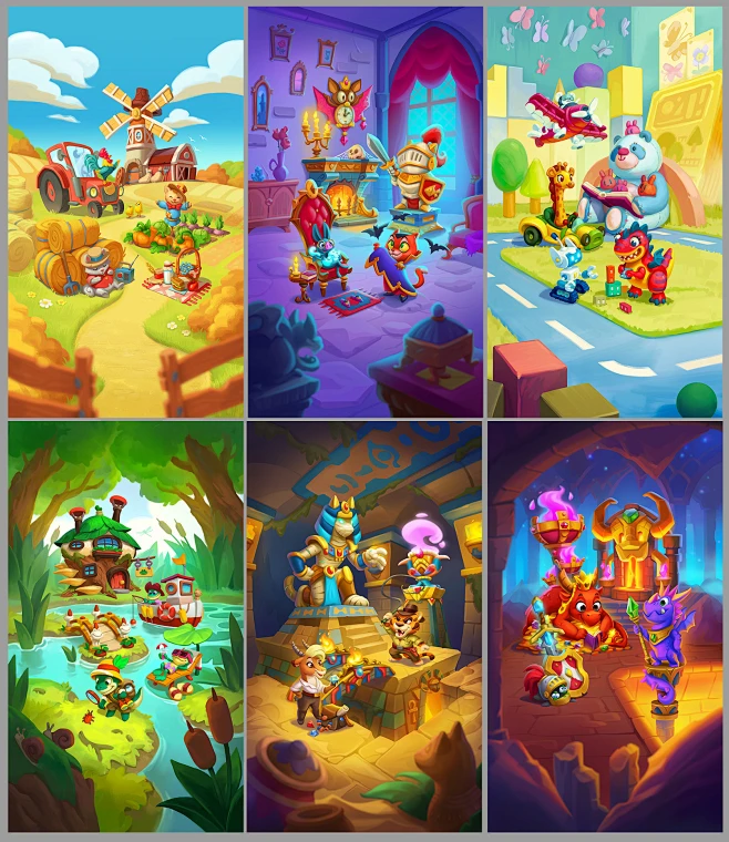 Treasure Tails - Environments (1)-花瓣网
