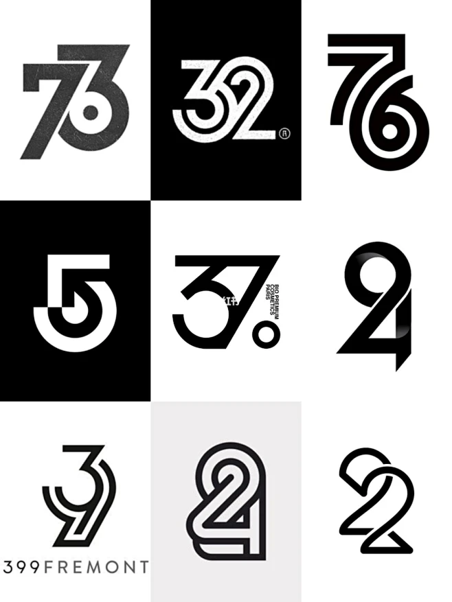 logo619款数字logo合集_logo_logo设计_素材_素材-花瓣网