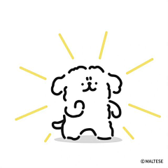 线条小狗-GIF-花瓣网|陪你做生活的设计师 | 倔强鸭子和小胖发-线条小狗2_12