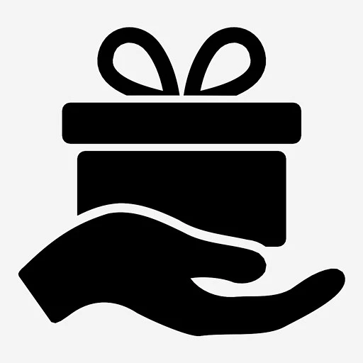 赠送领取接收图标_88ICON https://88icon.com 赠送 领取 接收 奖品 包裹 赠品 手 礼物-花瓣网