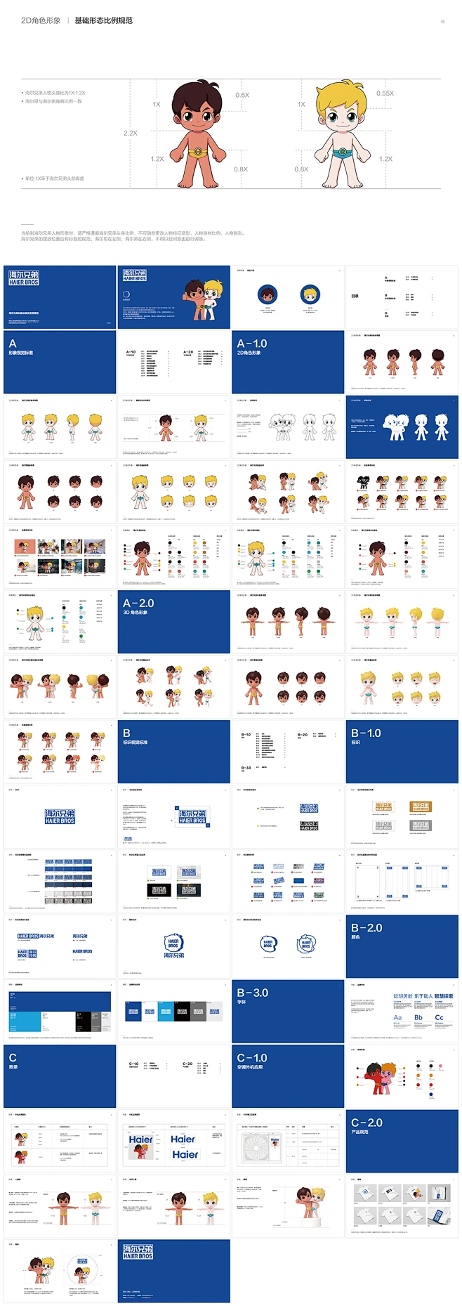 Haier Bros海尔兄弟IP形象视觉规范-花瓣网