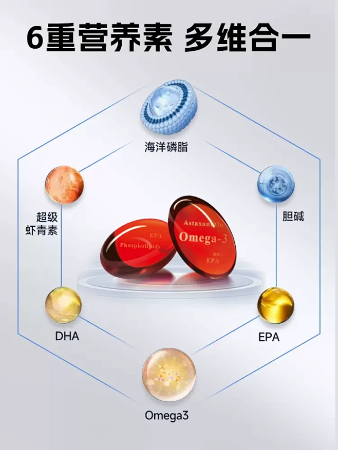 【7瓶装】VIK新西兰原装进口磷虾油南极omega3鱼油升级海洋磷脂-tmall.com天猫-花瓣网
