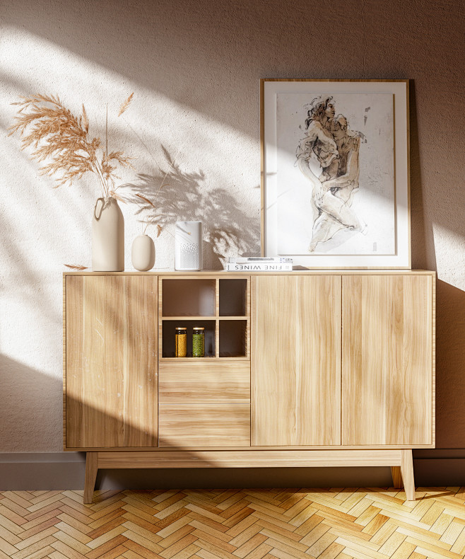 小爱音响电子产品渲染