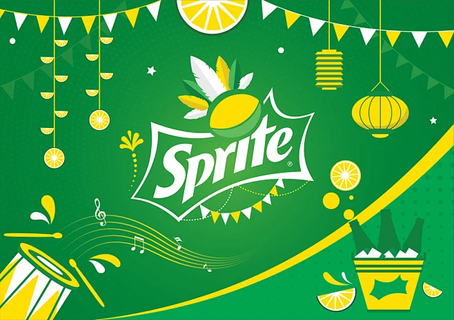 Advertising Mockup Packaging packaging design Sprite-花瓣网