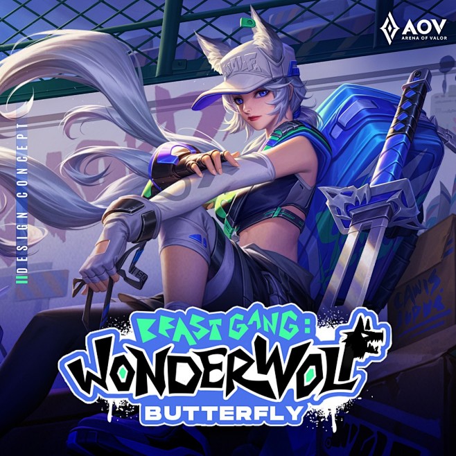 Tampil trendi dan memukau bersama Skin terbaru Butterfly Beast Gang: Wonder Wolf! . Dengan ...