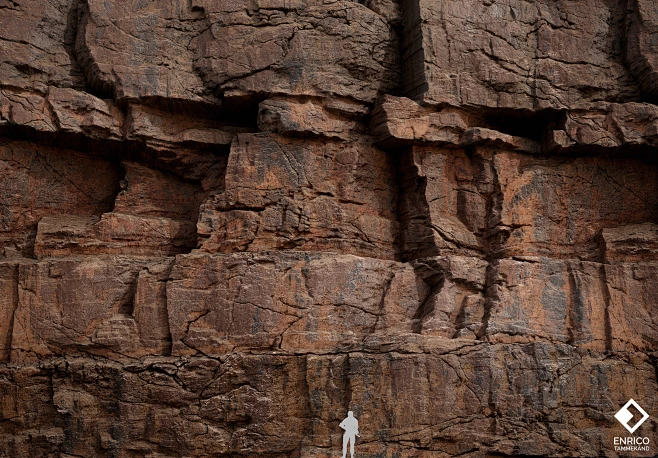 Layered Quarry Cliff-花瓣网