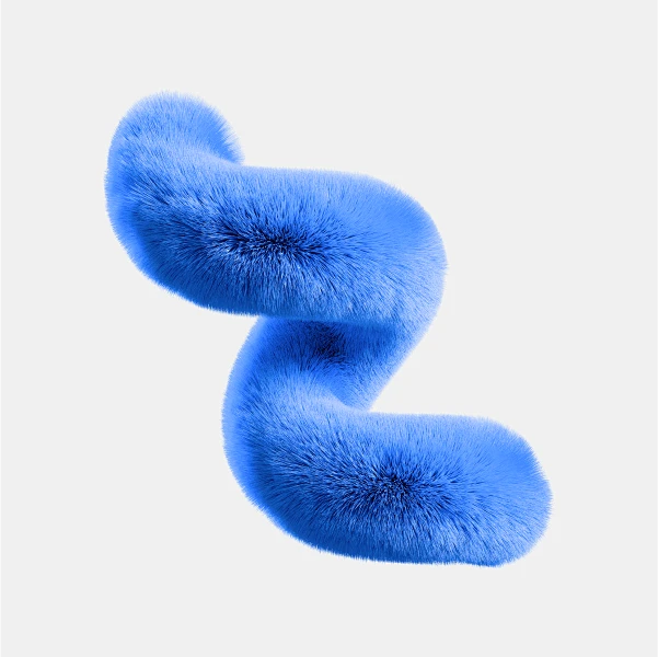 abstract 3d hairy texture illustration-花瓣网