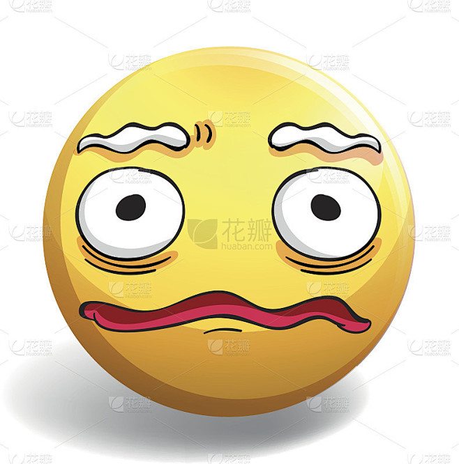 戴着黄色徽章的可怕的脸