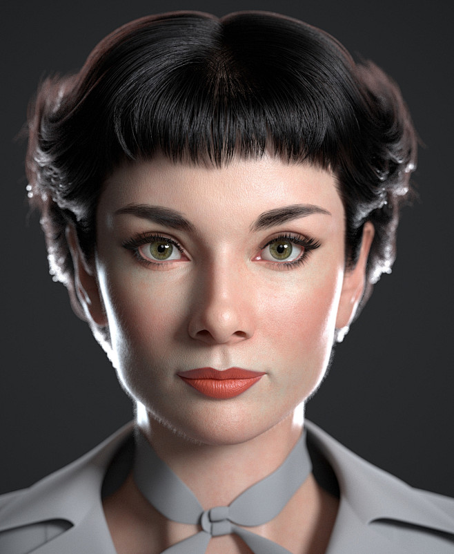 Audrey Hepburn Ver2 WIP, Tomonori Shimizu : I am practicing modeling by ...