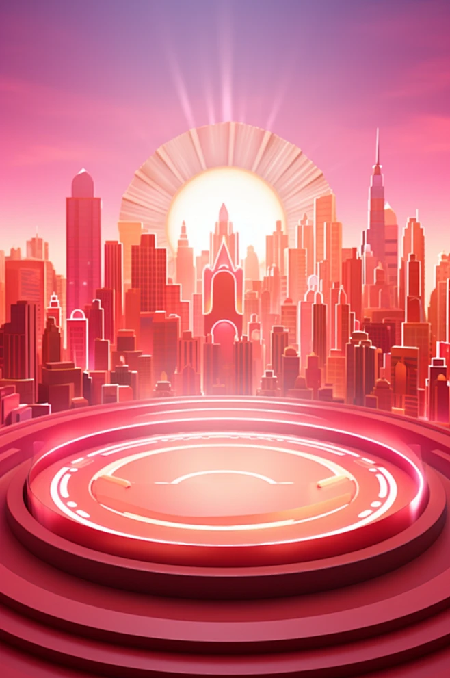 AI数字艺术618双十一双十二电商促销活动展台背景-花瓣网