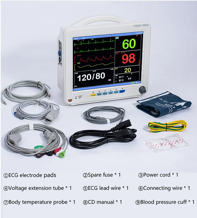 Rayman Multi-parameter Medical Monitor Portable Icu Hospital Monitor ...