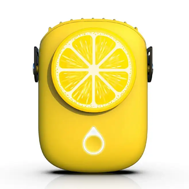 LY-ZYF02 Mini Hanging Neck Fan Portable Outdoor Handheld Fan(Yellow ...