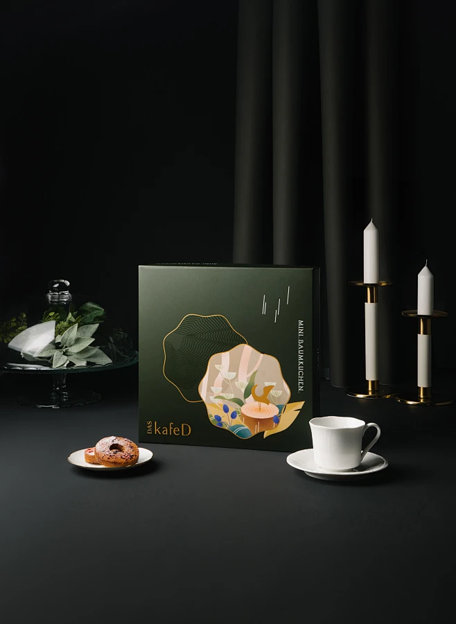 DAS kafeD 年輪蛋糕禮盒包裝設計-花瓣网