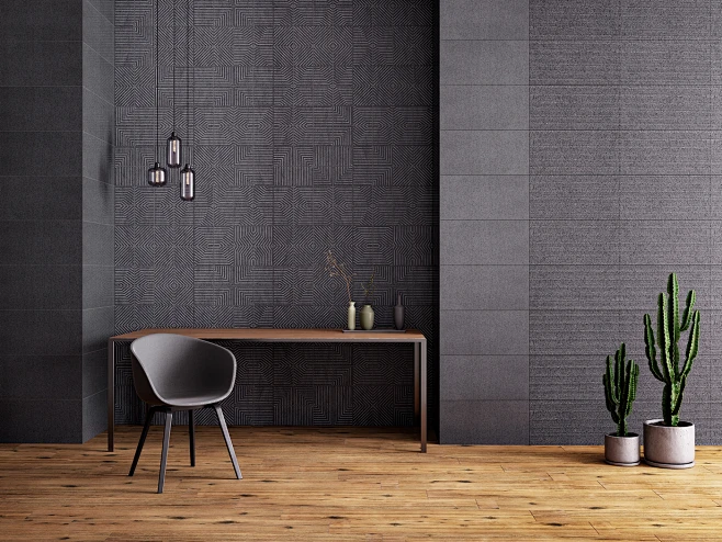 "Stix" wall tiles : "Stix" ceramic wall tiles serie, VitrA Tiles.Black ...