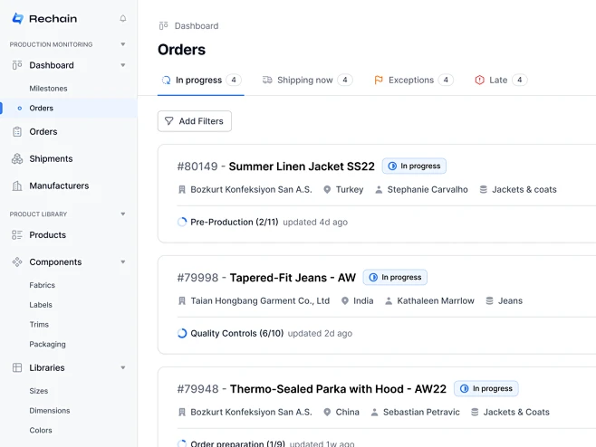 Orders Dashboard blue collapsable nav dashboard figma list minimal ...