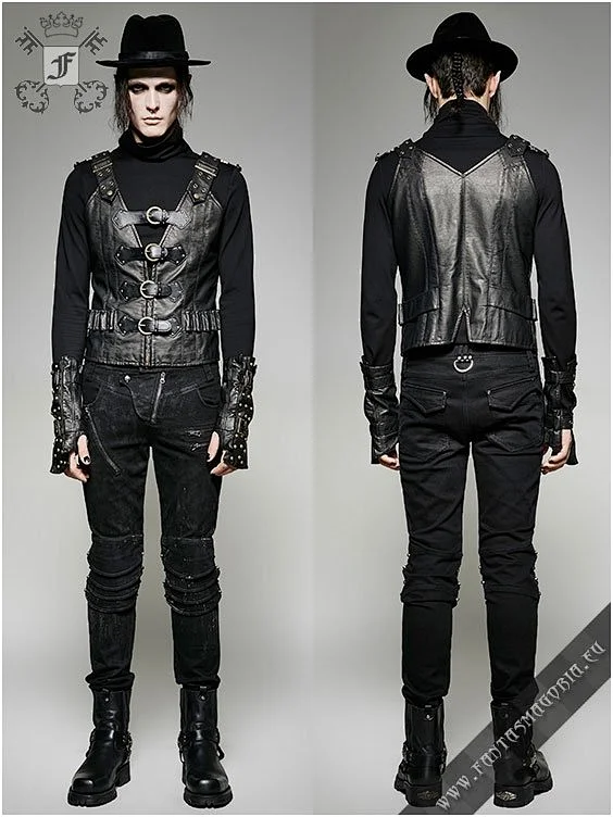 Y-724 Mister Sinister - men's waistcoat by Punk Rave | Fantasmagoria ...