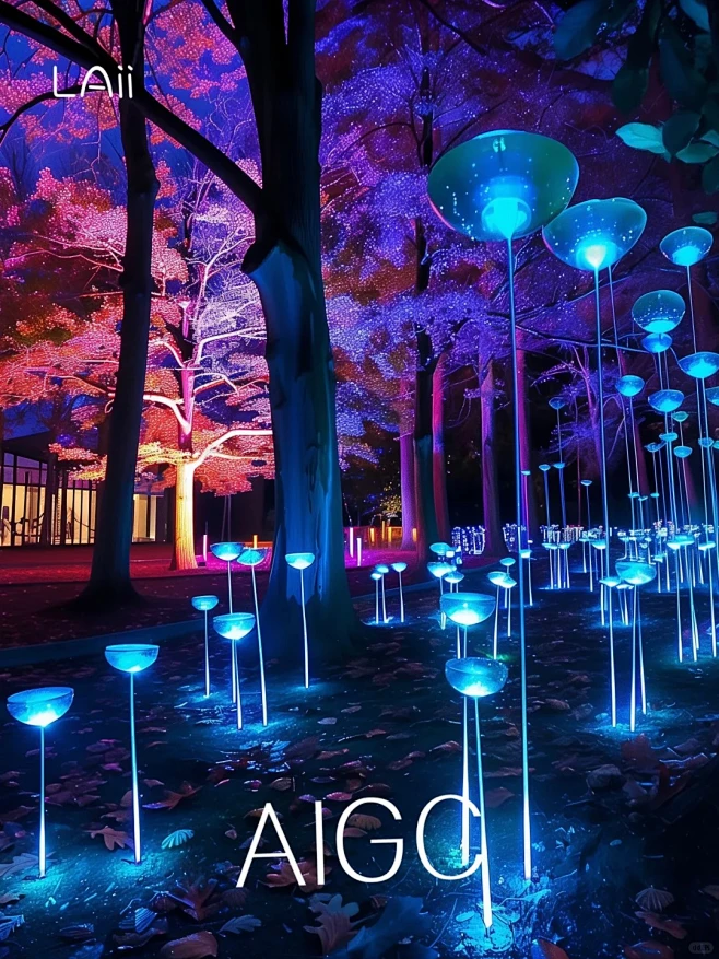森林里的灯光小品#用AI做照明设计_1_LAii照明设计圈_来自小红书网页版-花瓣网