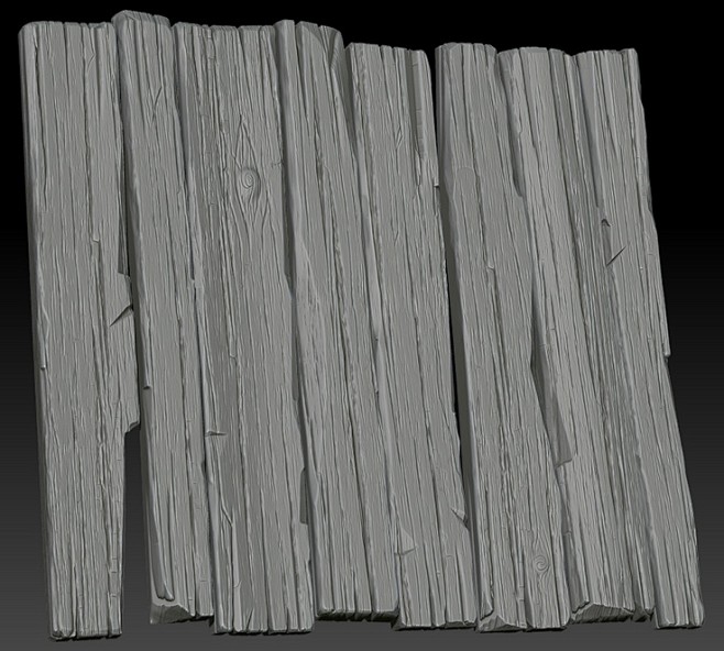 (GameArt) Sculpt reference : Stylized Wood Sculpt 001