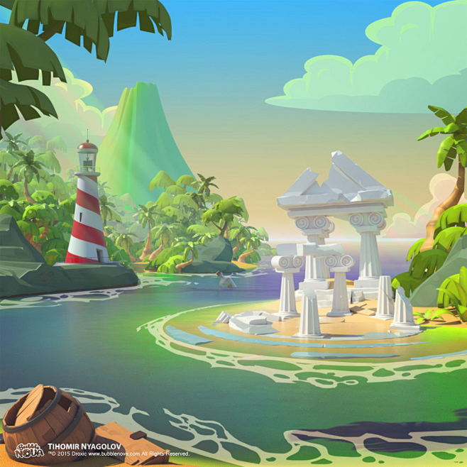 欧美Q版气氛图欧美Q版场景原画欧美Q版场景气氛图来自cgbook.cn (736)