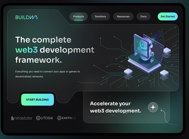 Web3 development SDK - Website Design