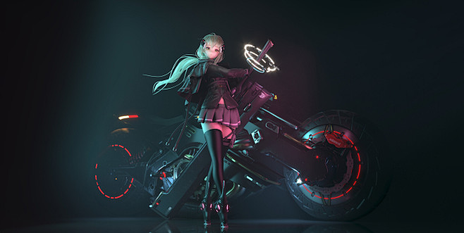 ArtStation - Heavily Armed High School girl Ichi exride BK91A, Hyungs-09