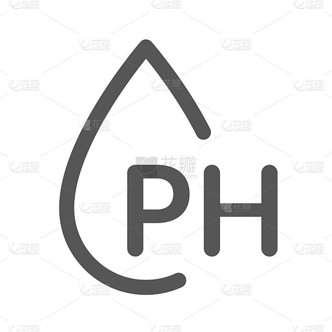 pH值图标。