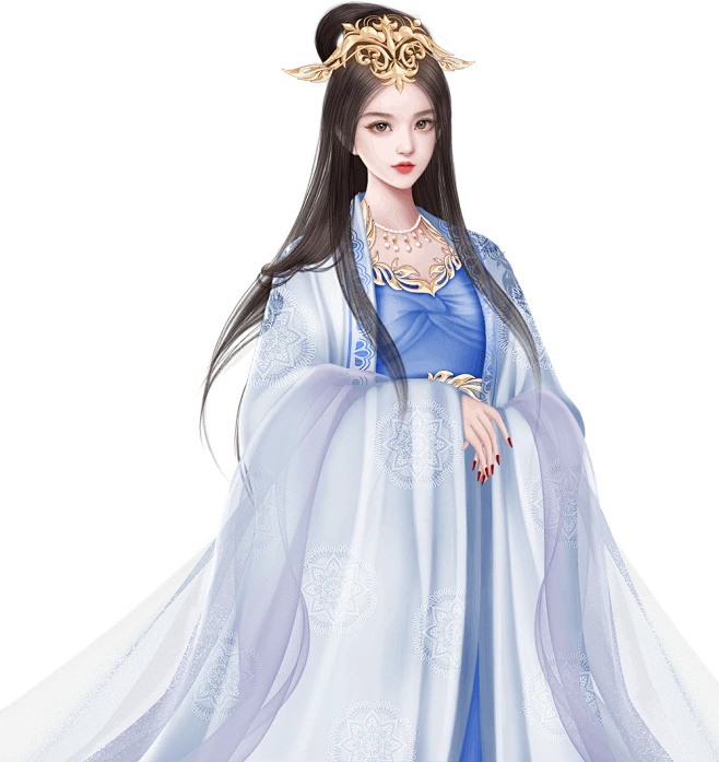 古风立绘女 (558).png-花瓣网