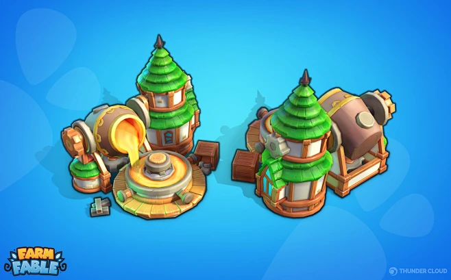 Farm Fable - Buildings Set 1-花瓣网