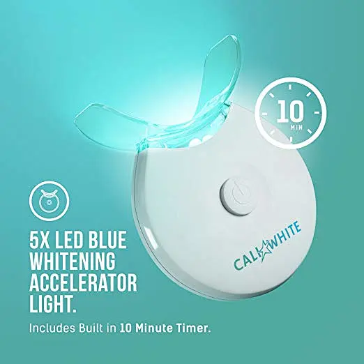 Amazon.com : Cali White Vegan Teeth WHITENING KIT with LED Light, Made ...