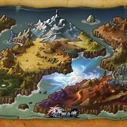 RPG游戏小说《Lone Wolf 孤狼》UI游戏界面