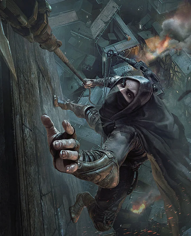 《Thief》游戏高清概念设定 H2学院，专注游戏研发教育公益课堂。 H2学院、H2College、游戏原画、游戏设定、原画设计、原画、角色原 ...