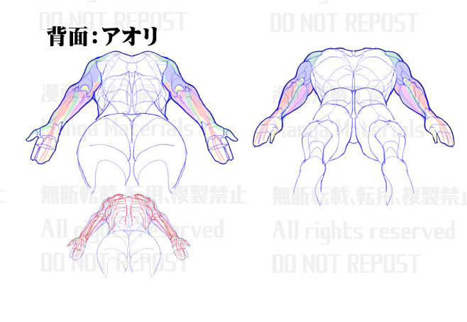170p 不同角度人体动态比例姿势造型参考素材 (61)