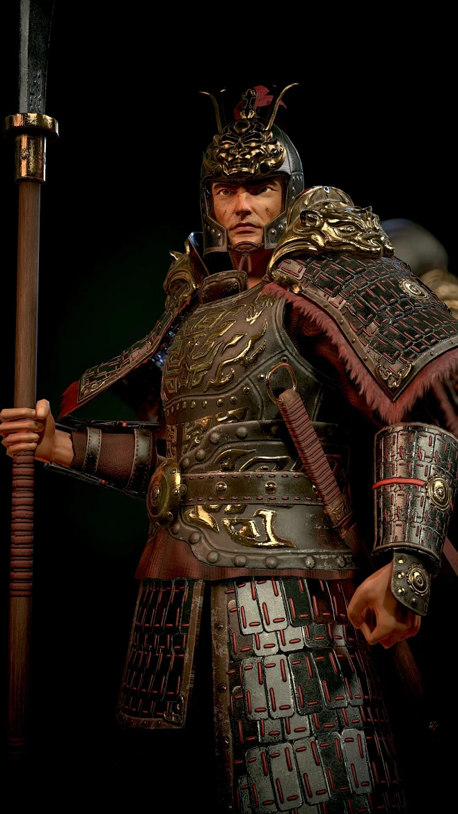 Chinese general Different styles of rendering-花瓣网
