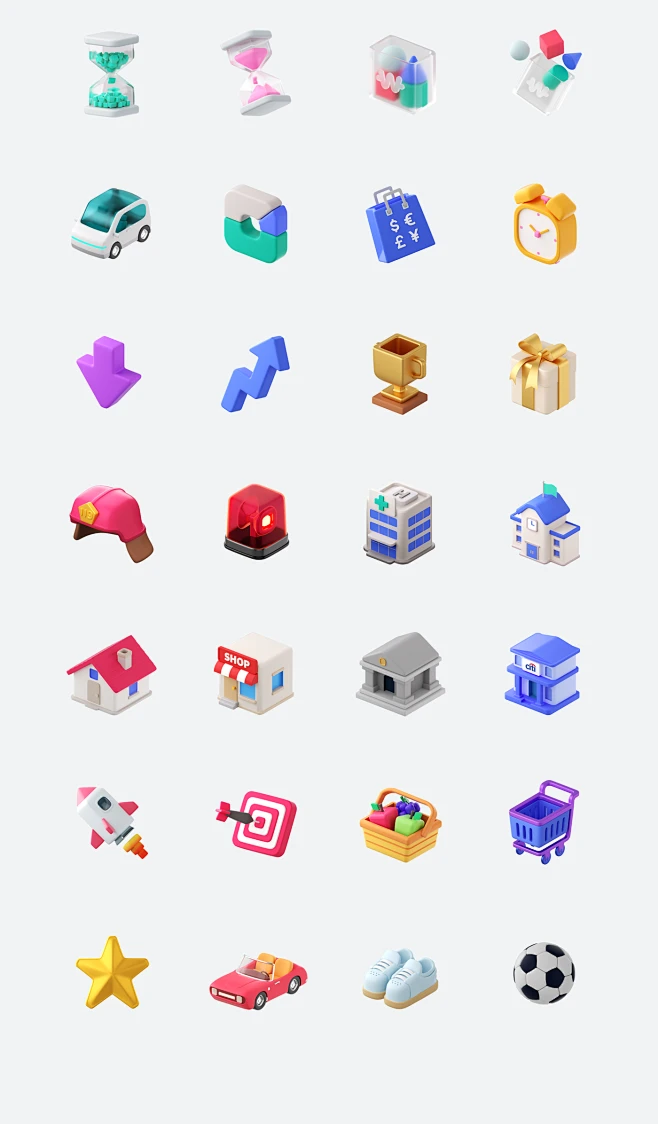 3Dicon Bank finance icon set Icondesign graphic design HANABANK ...