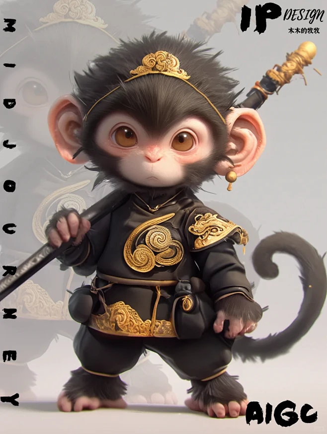 MIDJOURNEY IP设计|黑神话·悟空系列第二弹 - 小红书-花瓣网
