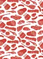 Butcher : Series of patterns based on butchery.-花瓣网